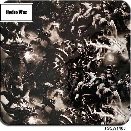 HYDROGRAPHIC WATER TRANSFER Hydro Dipping Dip Print Film Sheet DIY 50C ...